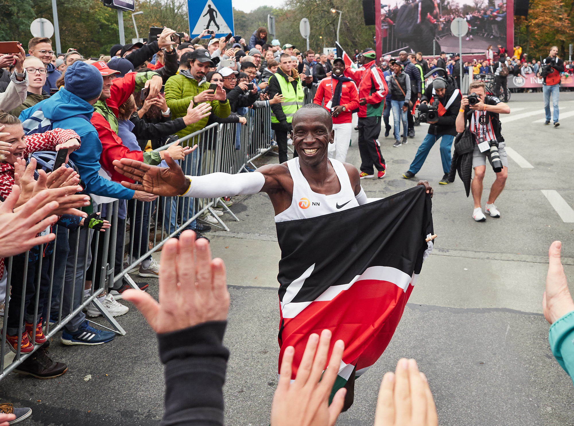 Kenya : Eliud Kipchoge, vainqueur du marathon de Tokyo